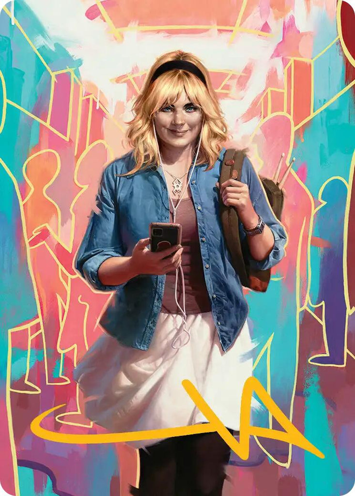 Gwen Stacy Art Card (Gold-Stamped Signature) (13/54) [Marvel's Spider-