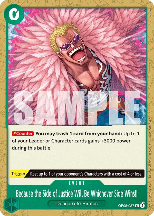 Because the Side of Justice Will Be Whichever Side Wins!! (Tournament