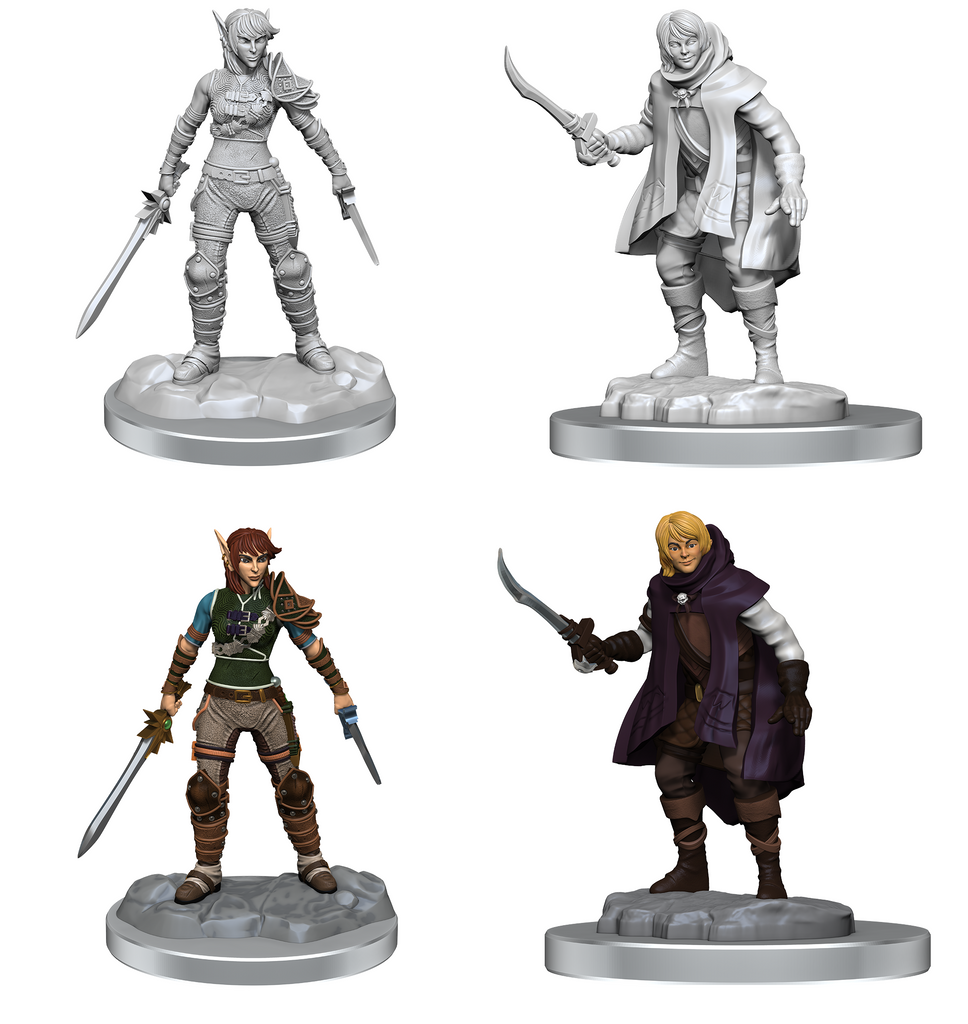 Nolzur's Marvelous Miniatures: Elf Rogue & Half-Elf Rogue Protege
